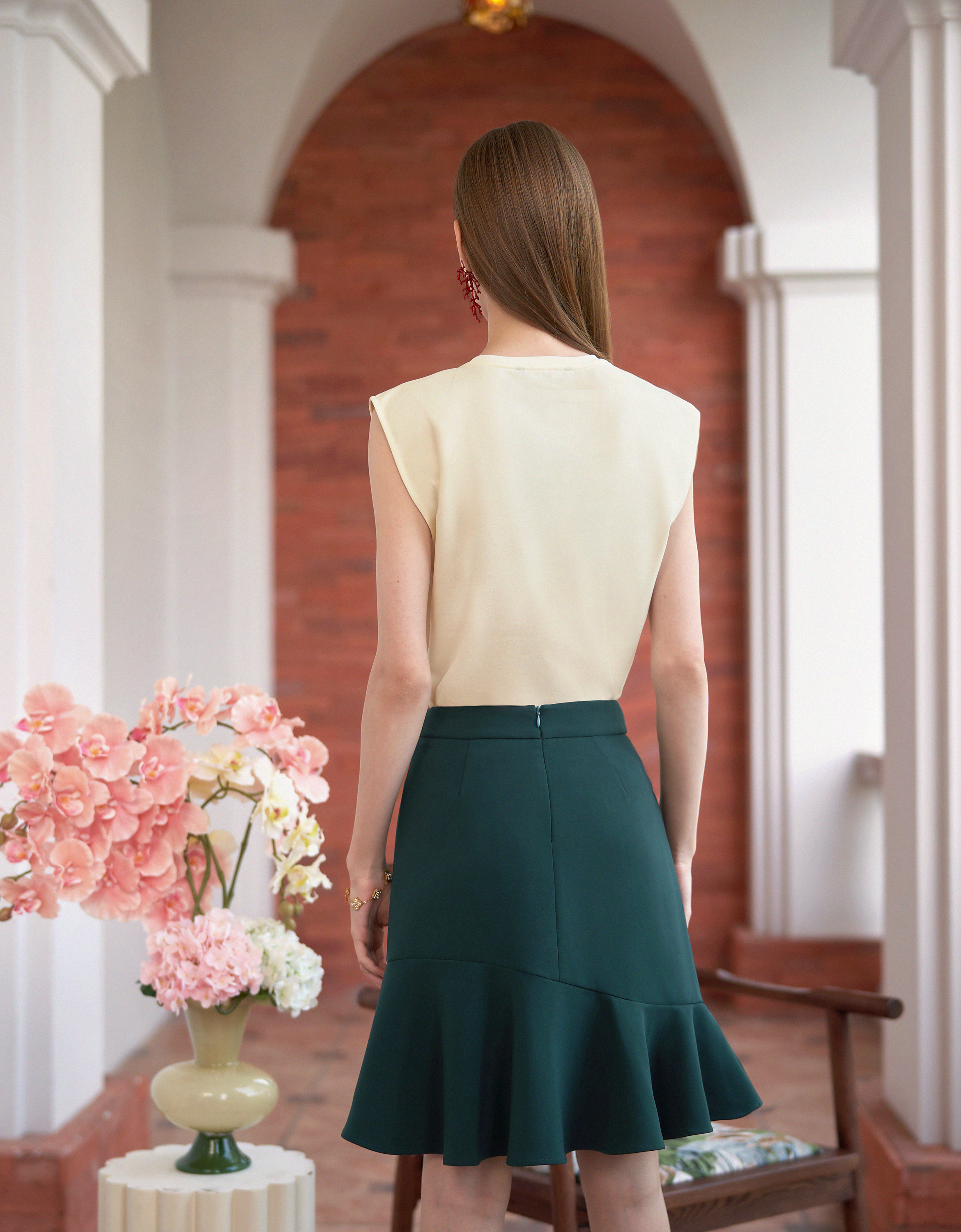 Ruffled Hem A-line Skirt – SaturdayClub Singapore